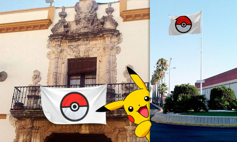 La bandera Pokemon ondea en Utrera para conmemorar lanzamiento de ...